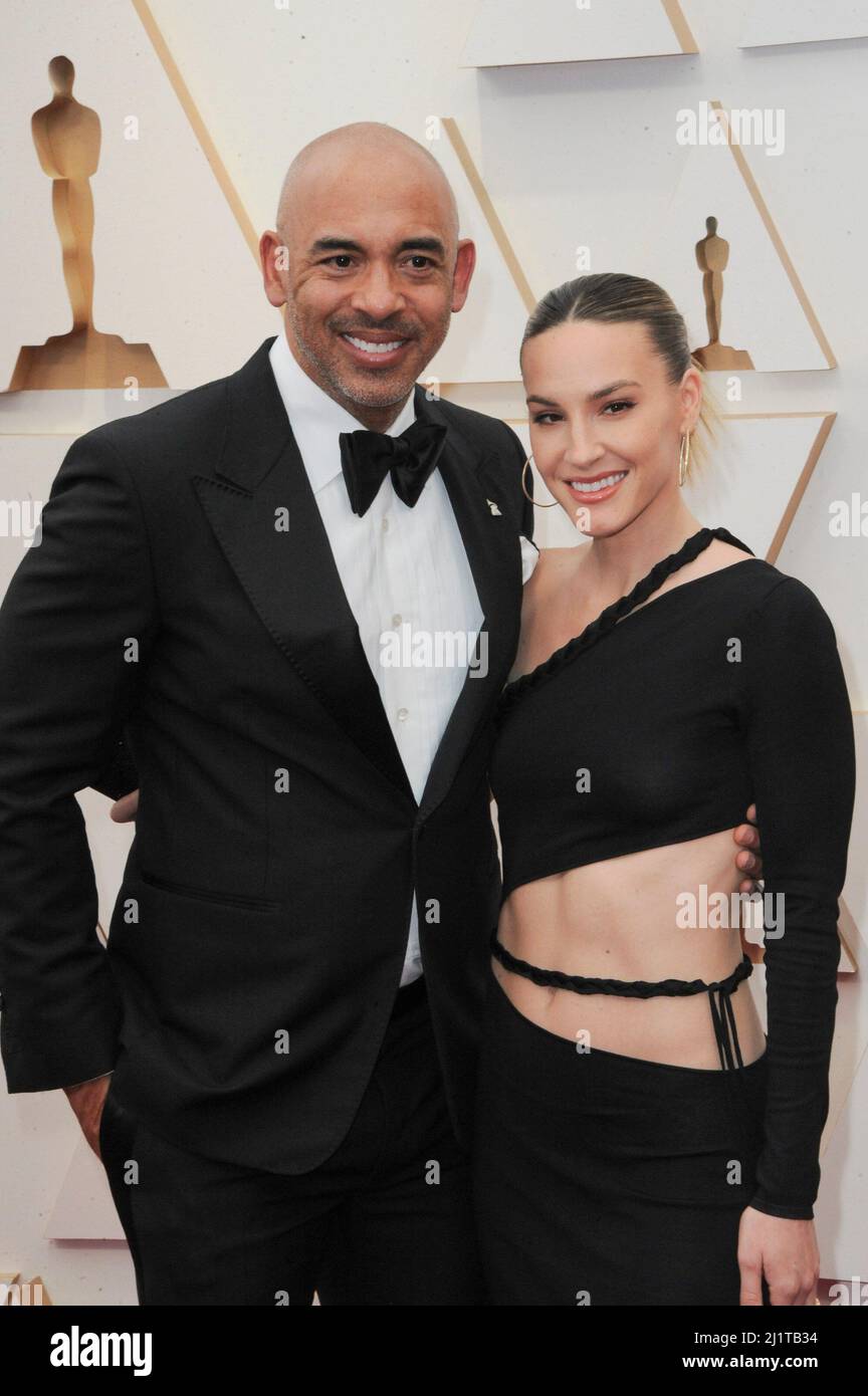 Los Angeles, CA. 27th Mar, 2022. Harvey Mason jr., Britt Burton at ...