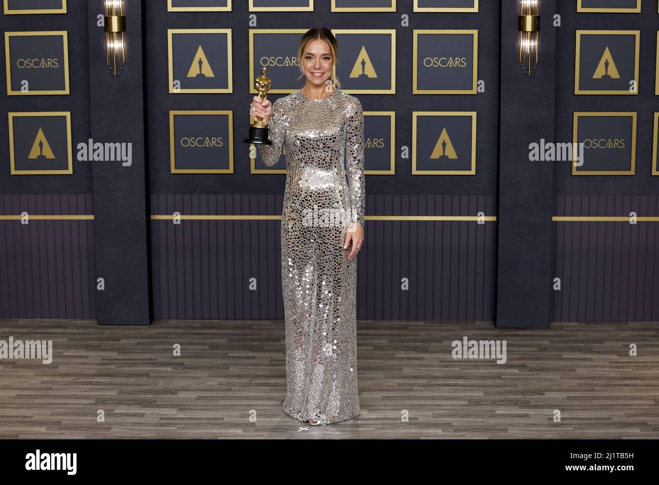 Los Angeles, United States. 28th Mar, 2022. Siân Heder, winner of Best ...