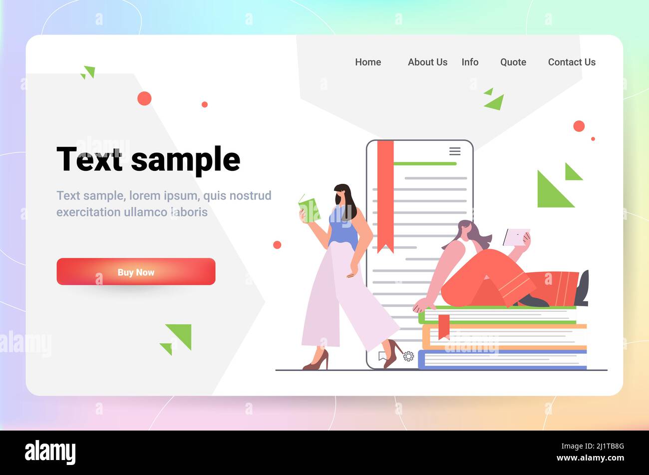 women reading books distance studying self education literature ...