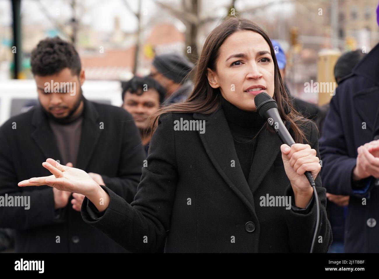 Bronx, NY, USA. 27th Mar, 2022. Alexandria Ocasio-Cortez in attendance ...