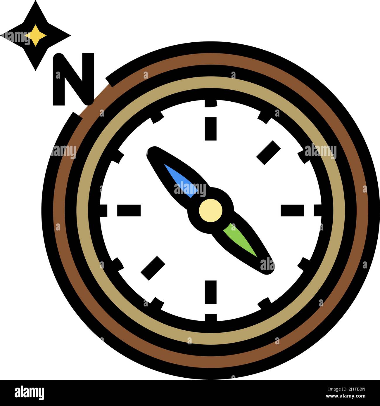 compass tool color icon vector illustration Stock Vector Image & Art ...