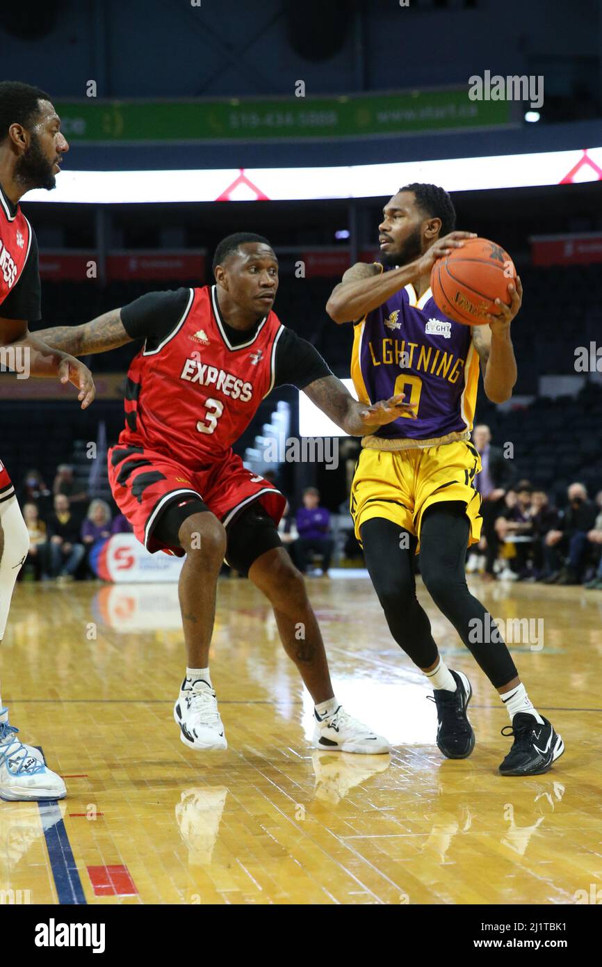 March 27 2022, London Ontario Canada, London Lightning tie the team ...