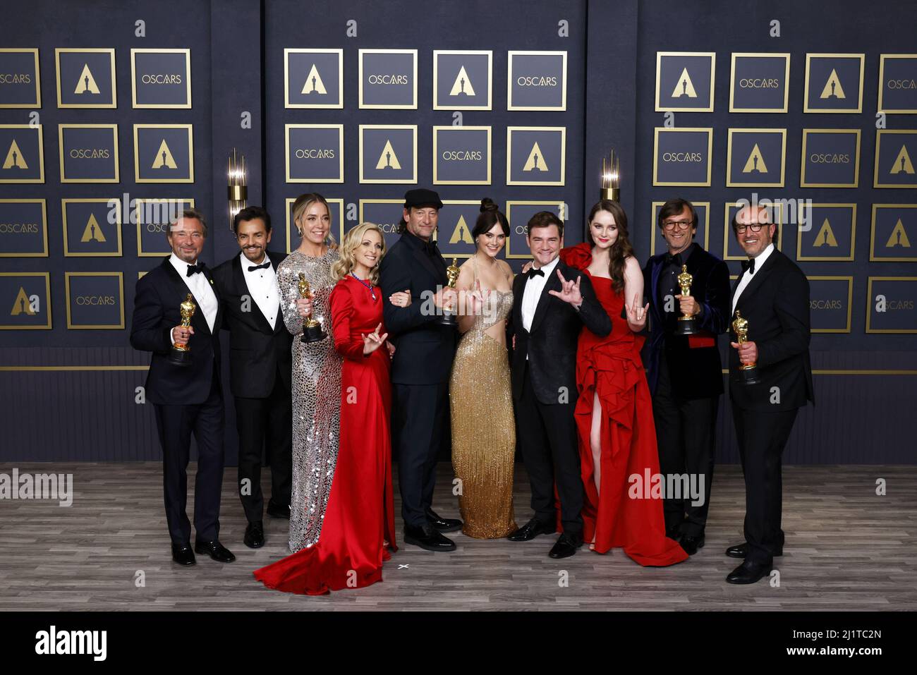 Los Angeles, United States. 28th Mar, 2022. The cast and producers of ...
