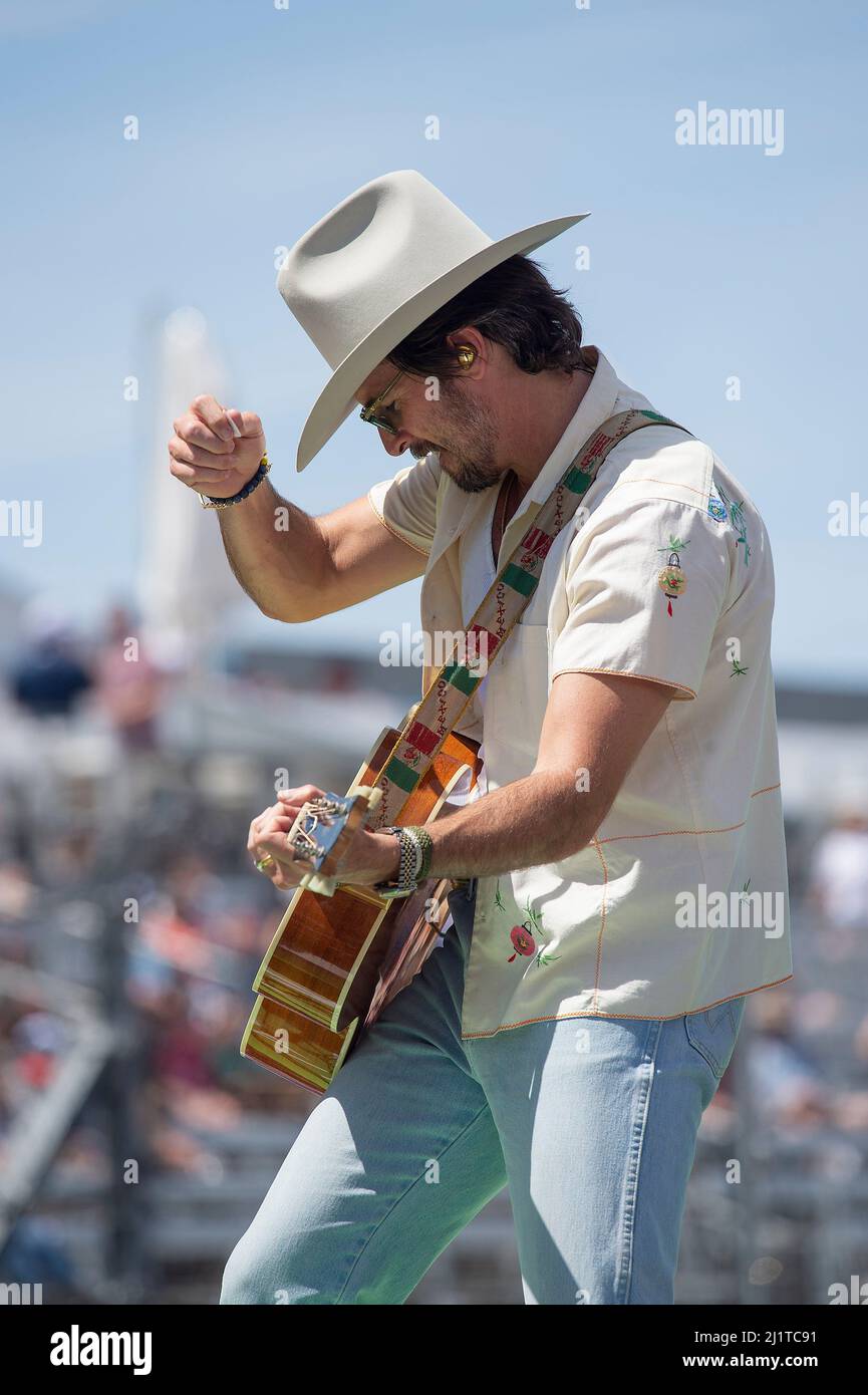 The Americas. 27th Mar, 2022. Mark Wystrach lead singer of the country ...