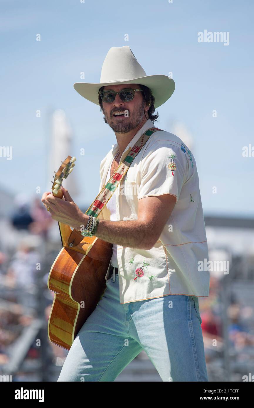 The Americas. 27th Mar, 2022. Mark Wystrach lead singer of the country ...