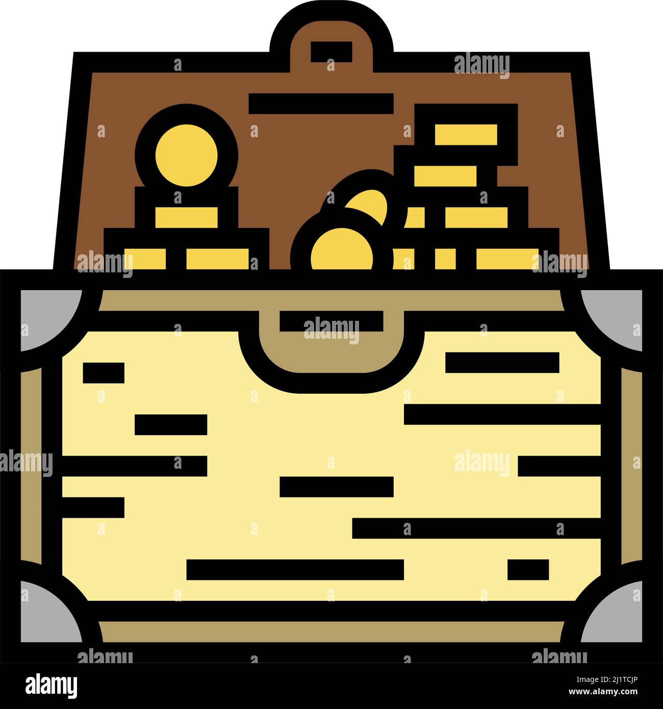 open chest color icon vector illustration Stock Vector Image & Art - Alamy