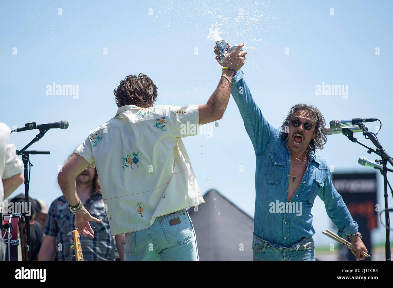 The Americas. 27th Mar, 2022. Mark Wystrach lead singer (Left) and ...