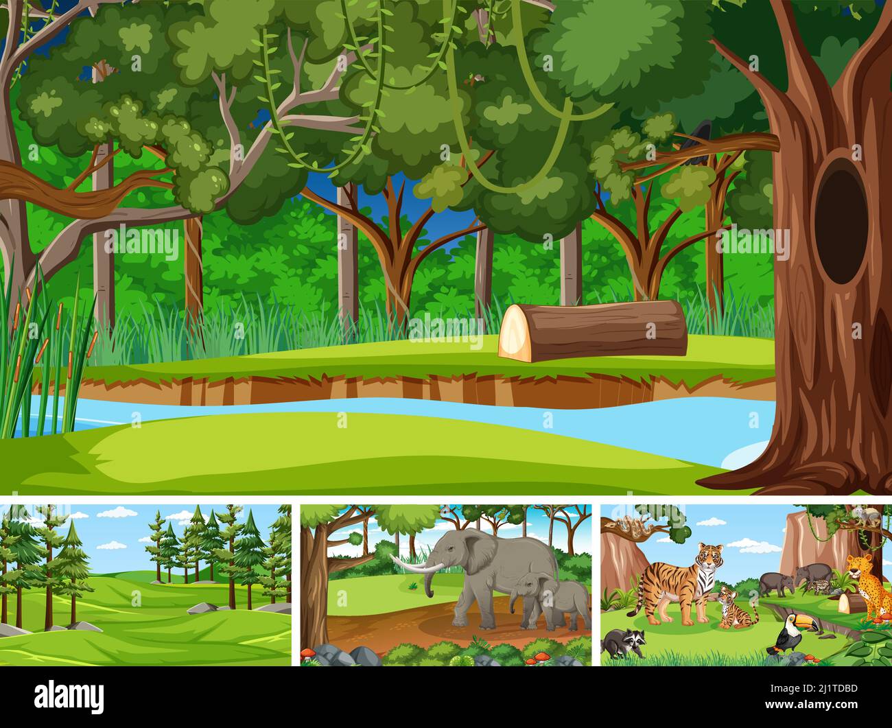 Water tigers Stock Vector Images - Alamy