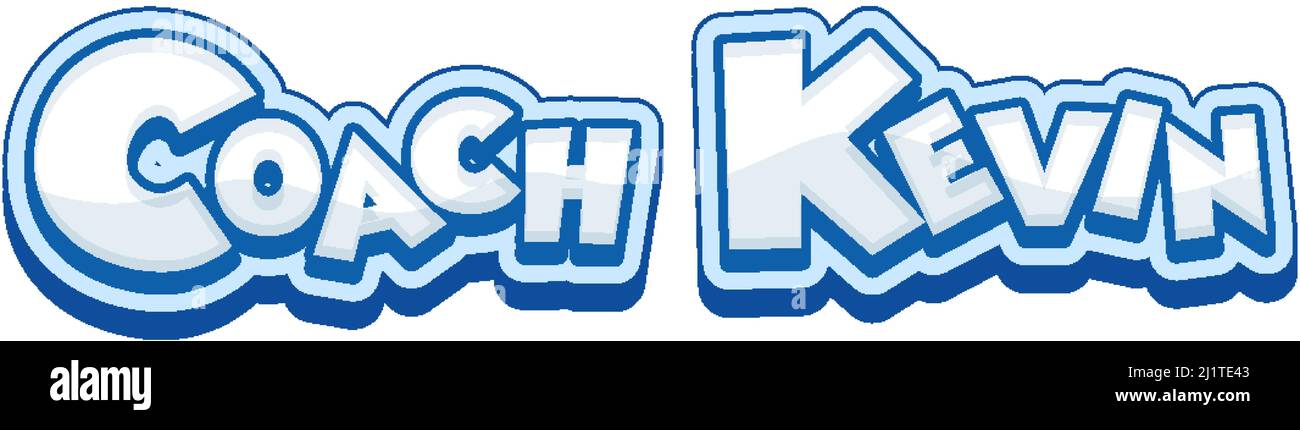 Coach Kevin logo text design illustration Stock Vector Image & Art - Alamy