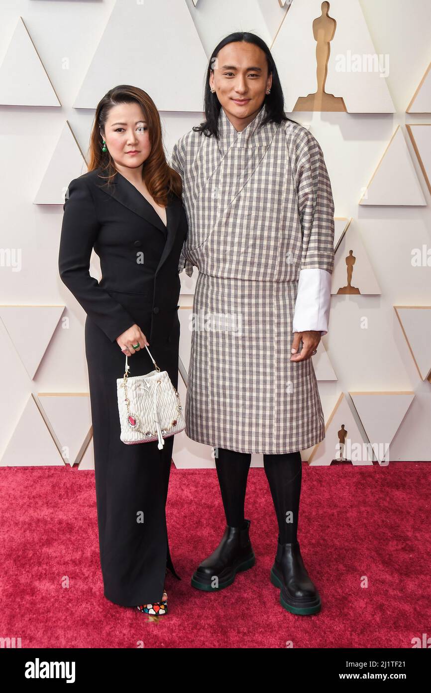 Los Angeles, USA. 27th Mar, 2022. Stephanie Lai and Pawo Choyning Dorji ...