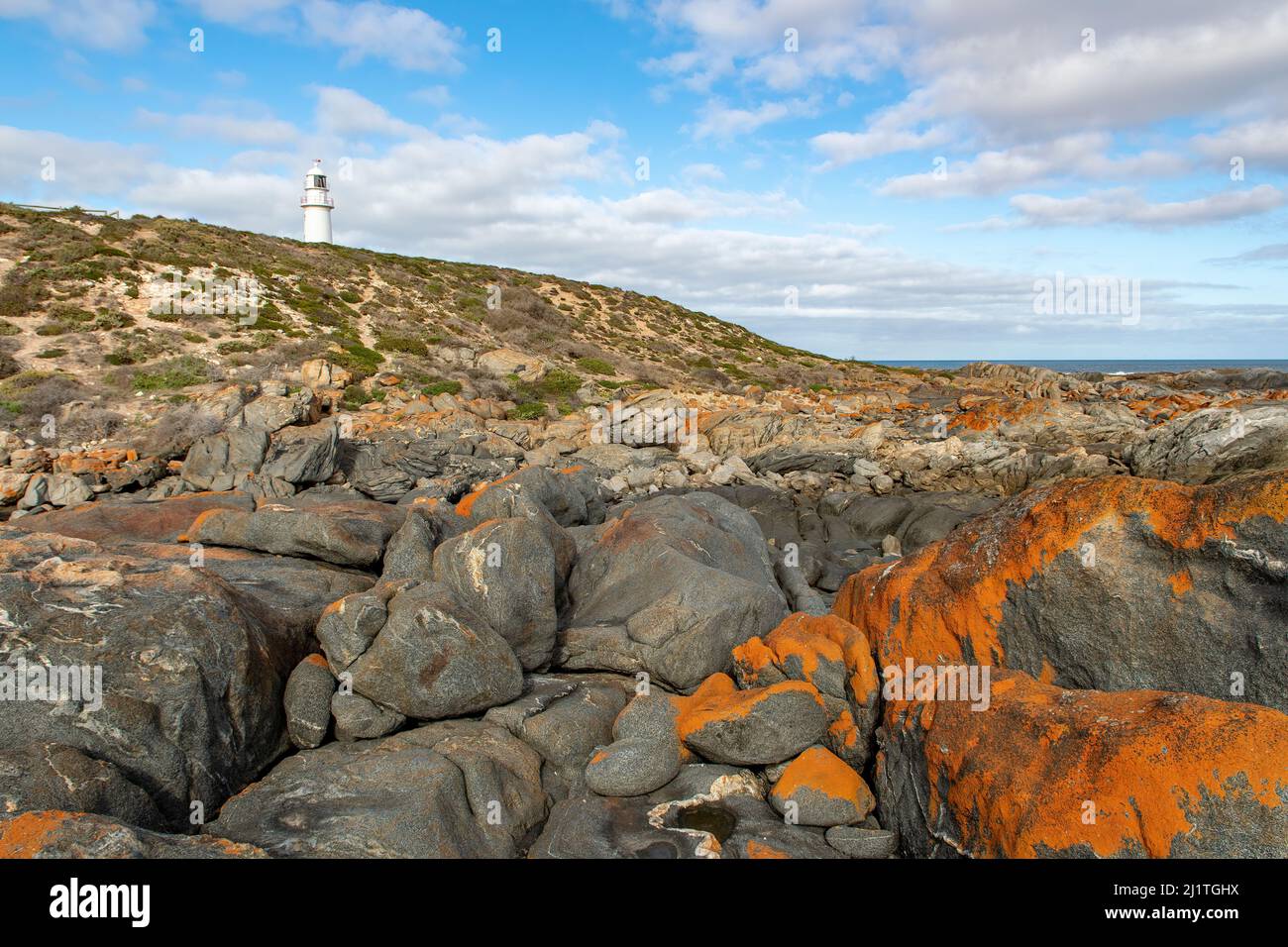 Lighthouse at Corny Point, Yorke Peninsula, South Australia, Australia ...