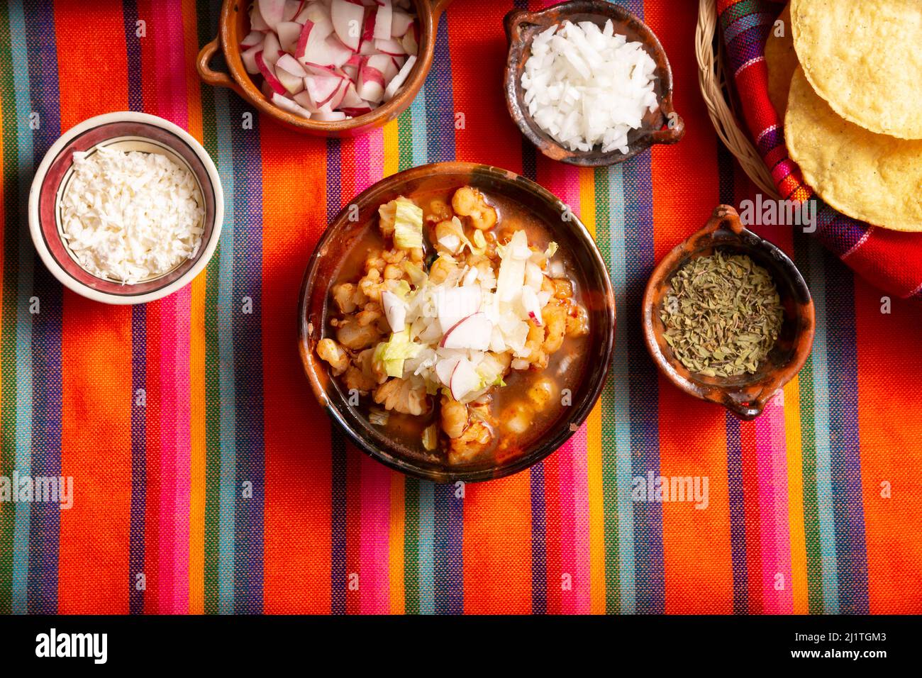 Pozole Rojo. Traditional mexican stew very popular in mexico and ...