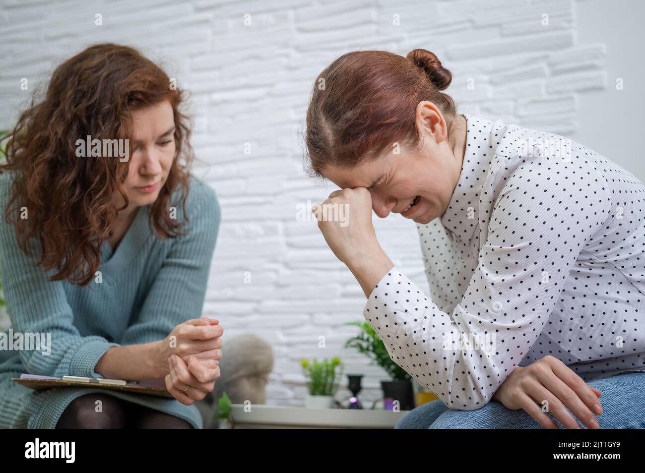 Counselor crying hi-res stock photography and images - Alamy