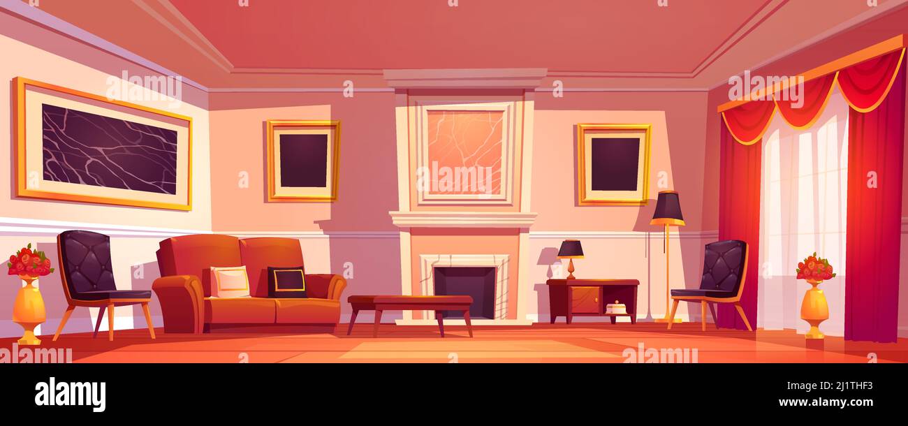 Old luxury living room interior with sofa, armchairs and marble ...