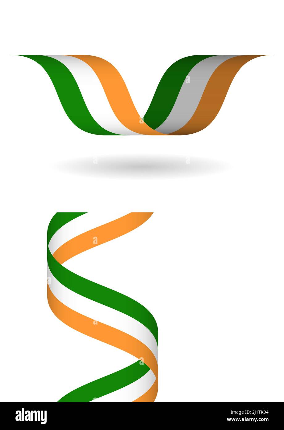 National tricolor ribbon of India Stock Vector Image & Art - Alamy
