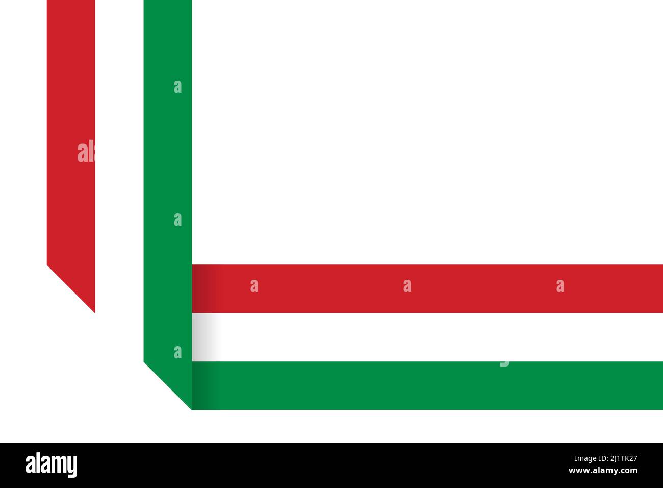 Italian flag ribbon illustration Cut Out Stock Images & Pictures - Alamy