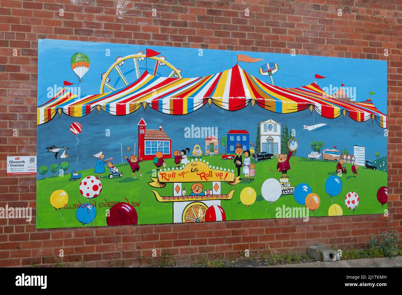 Circus Mural Art, Rochester, Victoria, Australia Stock Photo - Alamy