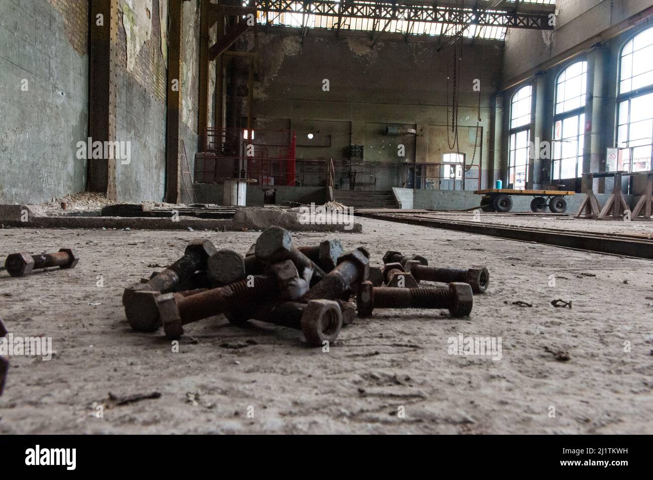 Impression of an old factory complex near Gent Stock Photo - Alamy