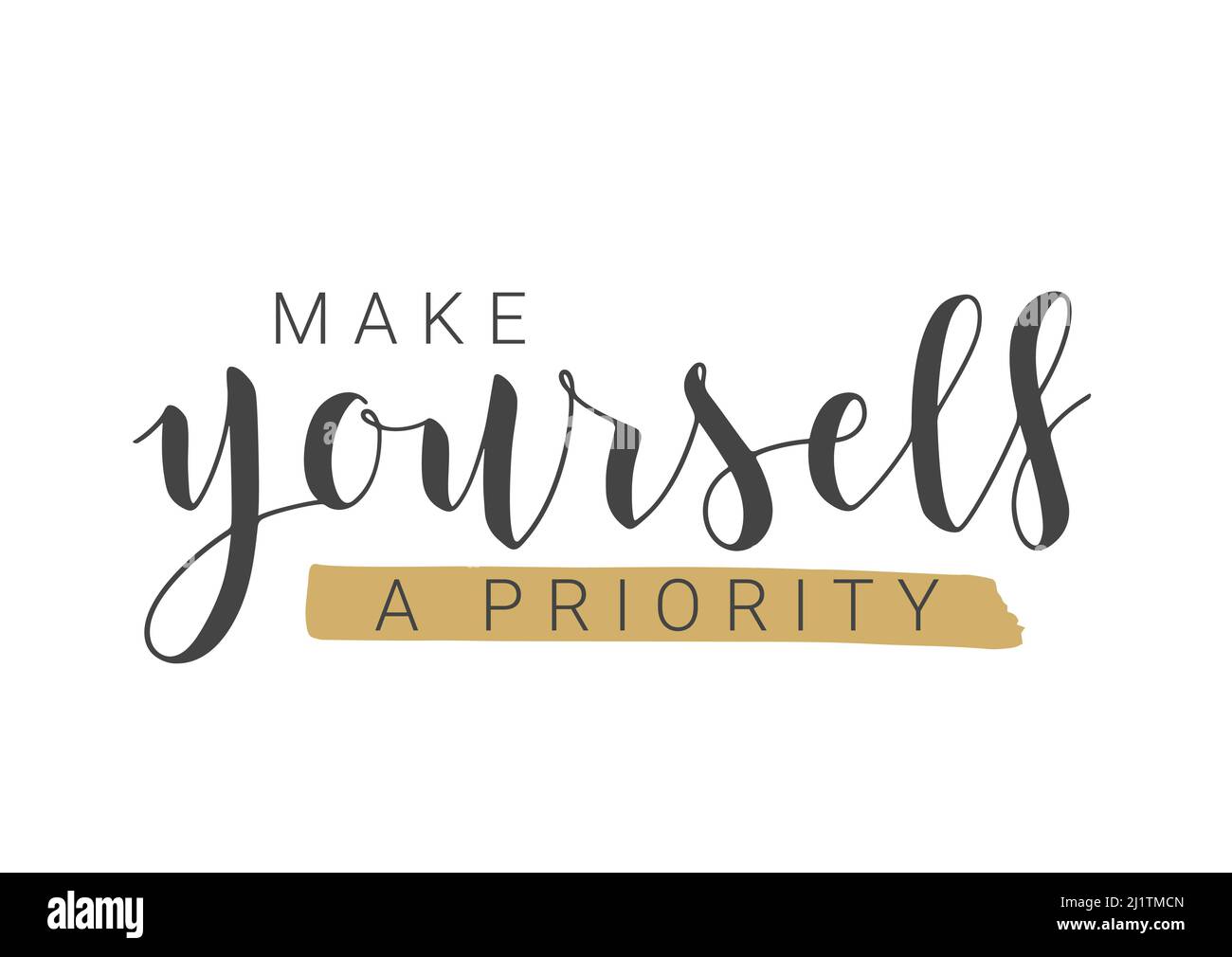 Vector Stock Illustration. Handwritten Lettering of Make Yourself A ...