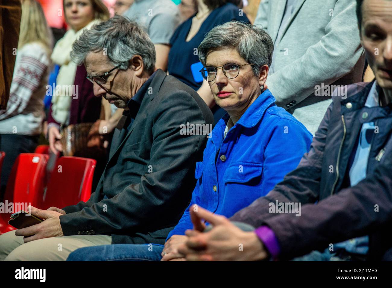 Sandrine Rousseau during Yannick Jadot, Canditate for the 2022 ...