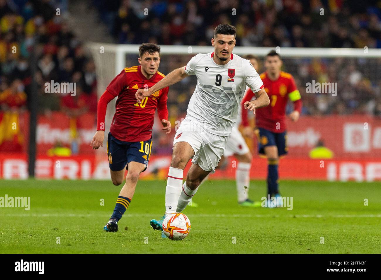 Armando Broja of Albania during the International Friendly football ...