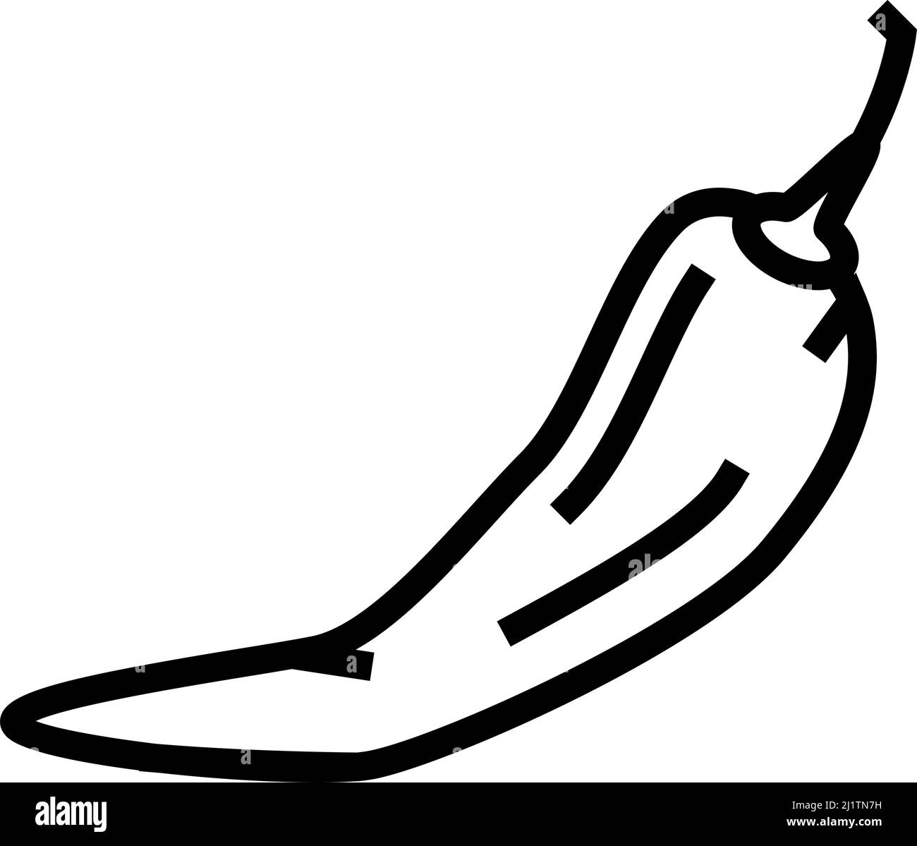 chili pepper line icon vector illustration Stock Vector Image & Art - Alamy