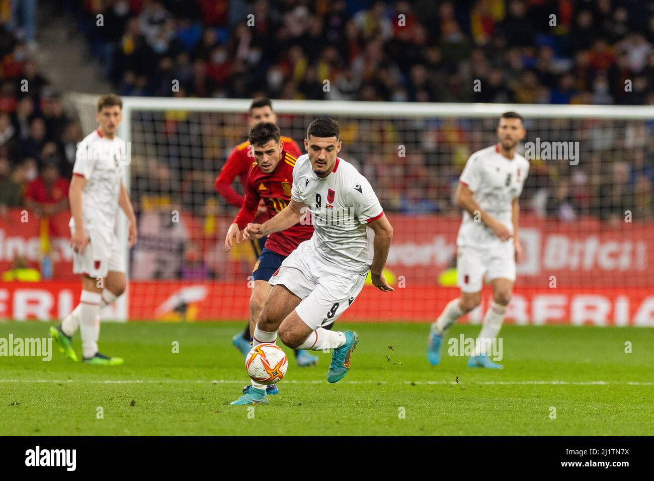 Armando Broja of Albania during the International Friendly football ...