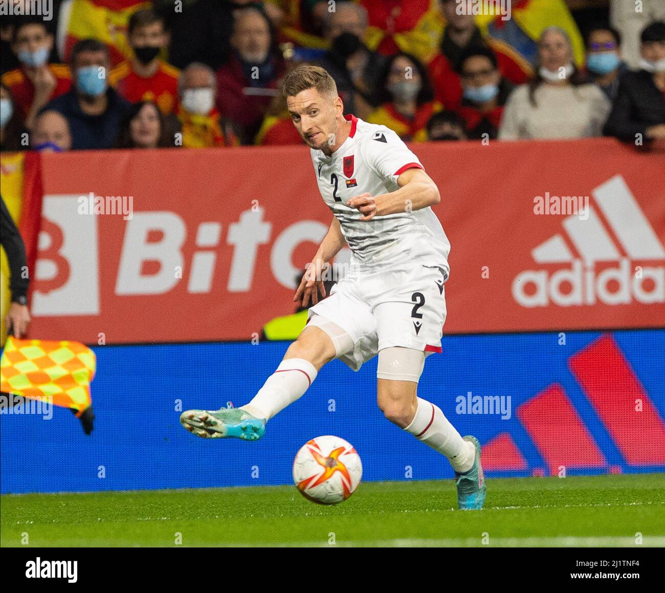 Ivan Balliu of Albania during the International Friendly football match ...