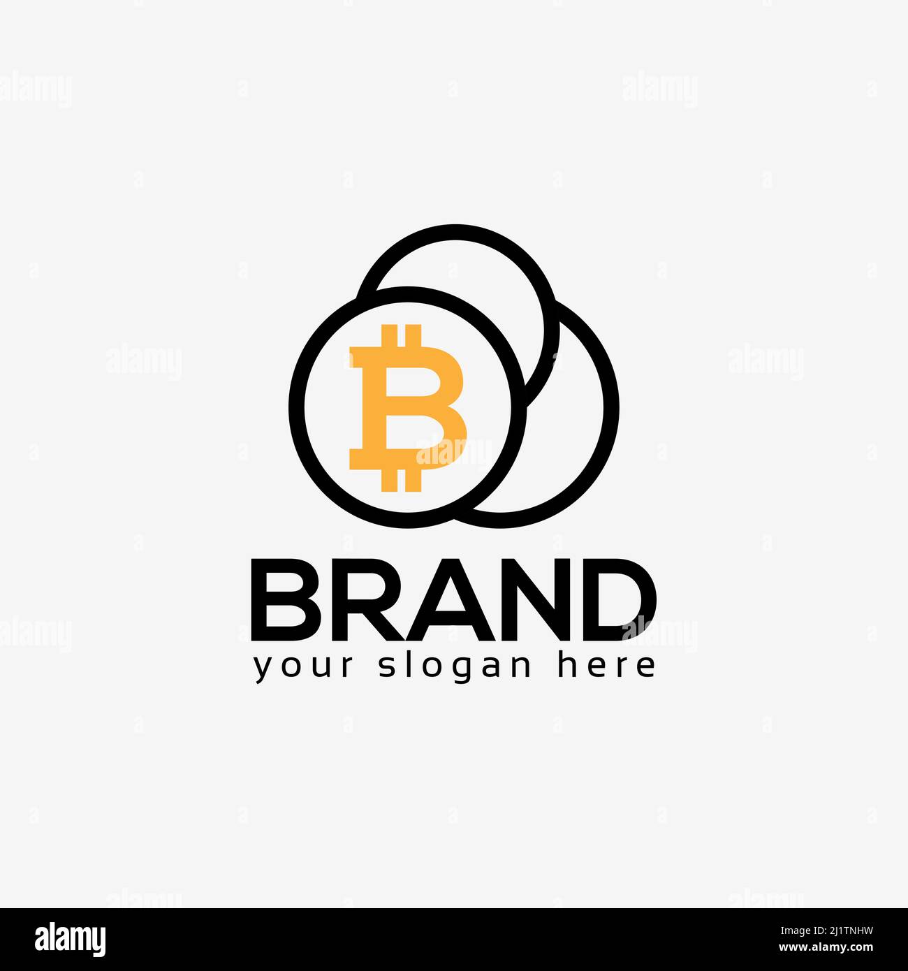 Bitcoin logo vector. Flat design. Vector Illustration on white ...