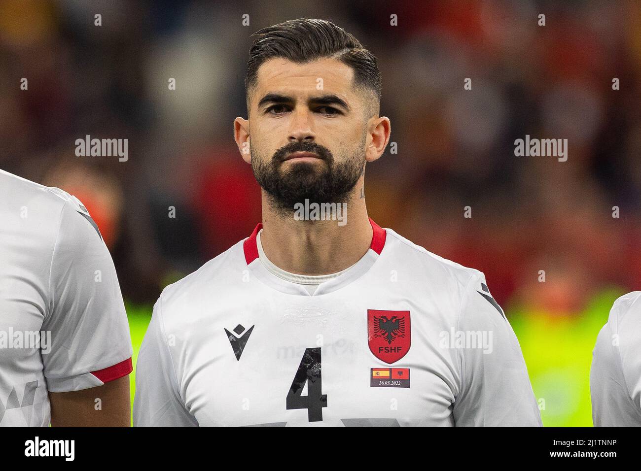 Elseid Hysaj of Albania during the International Friendly football ...