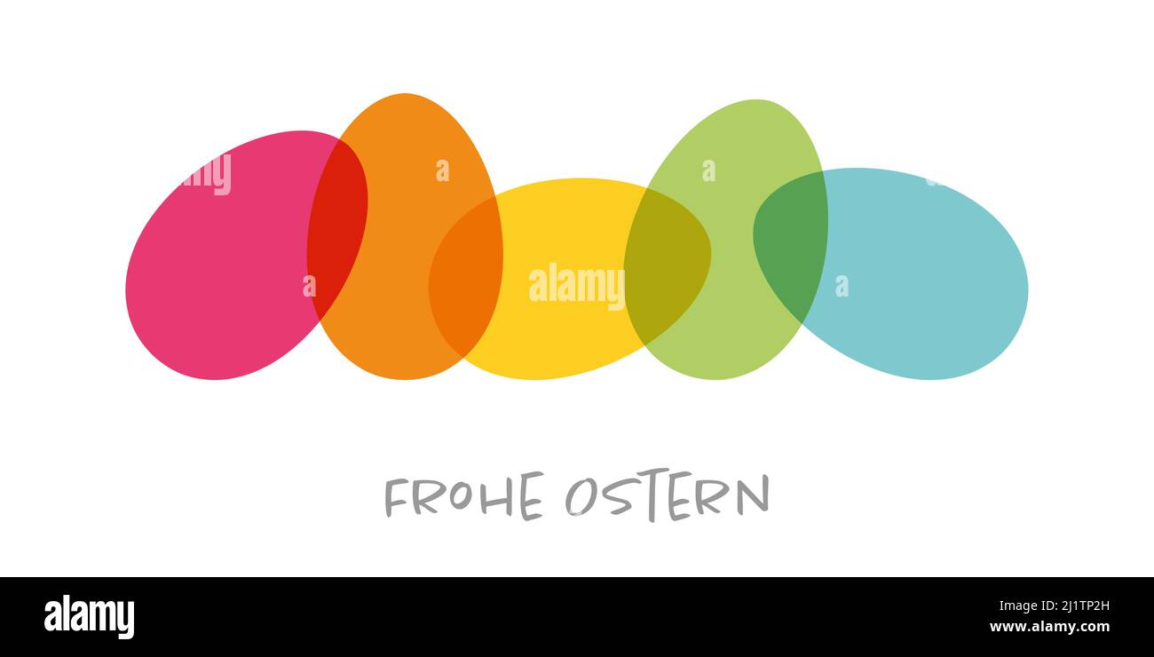 eps vector illustration of plain and simple painted easter eggs with ...