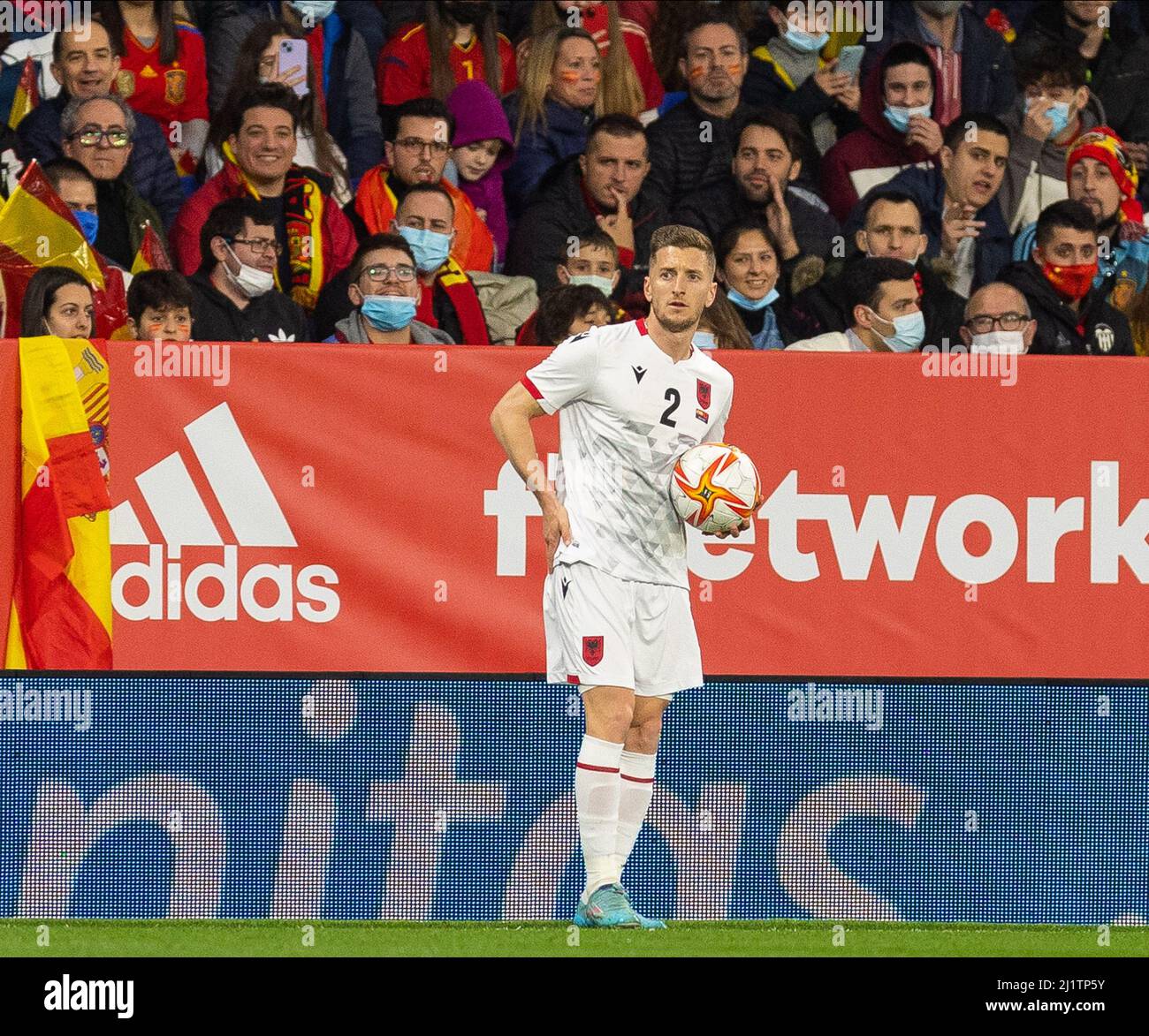 Ivan Balliu of Albania during the International Friendly football match ...