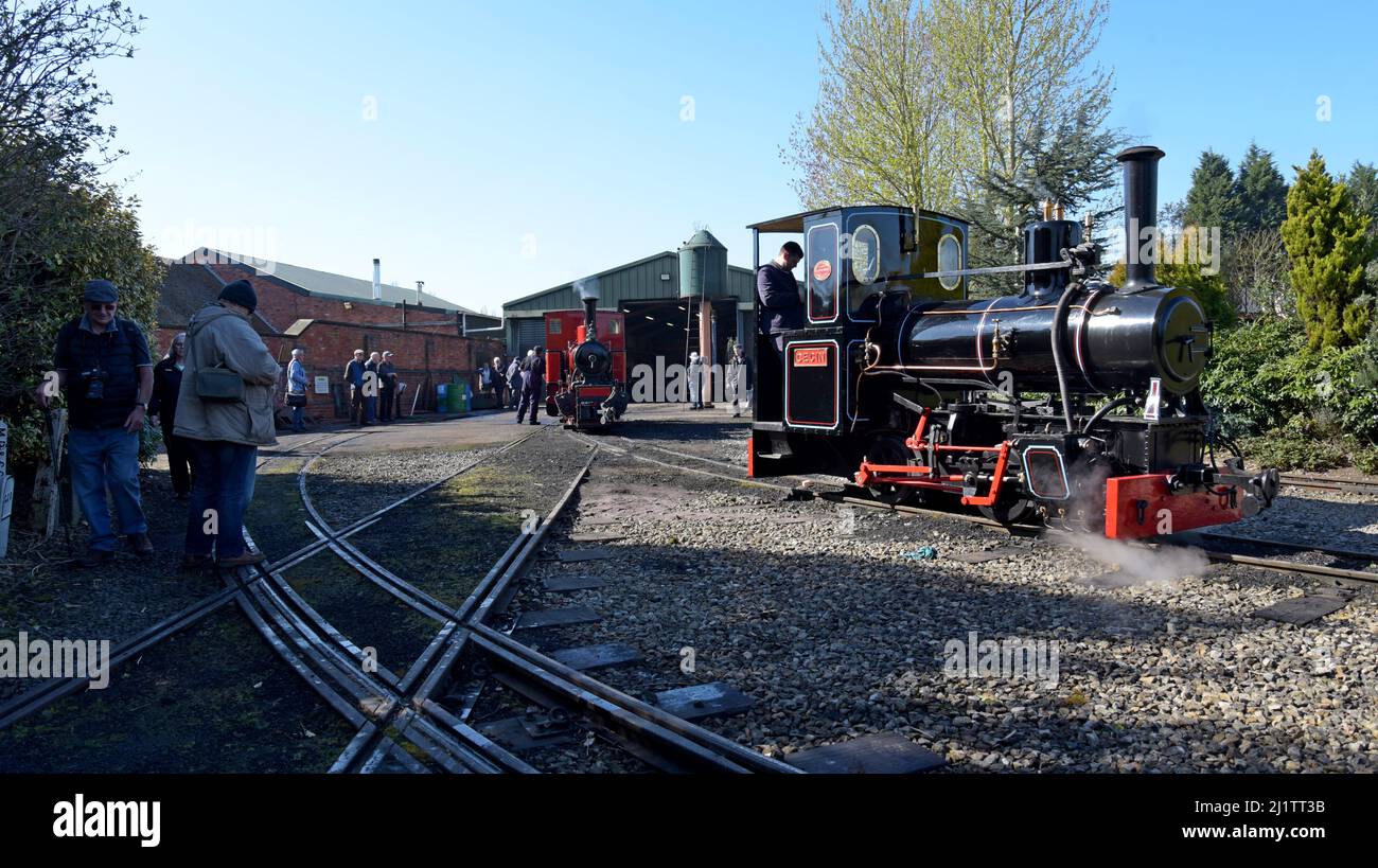 Former Penrhyn Slate Quarry locomotives lined up for a gala at at the ...