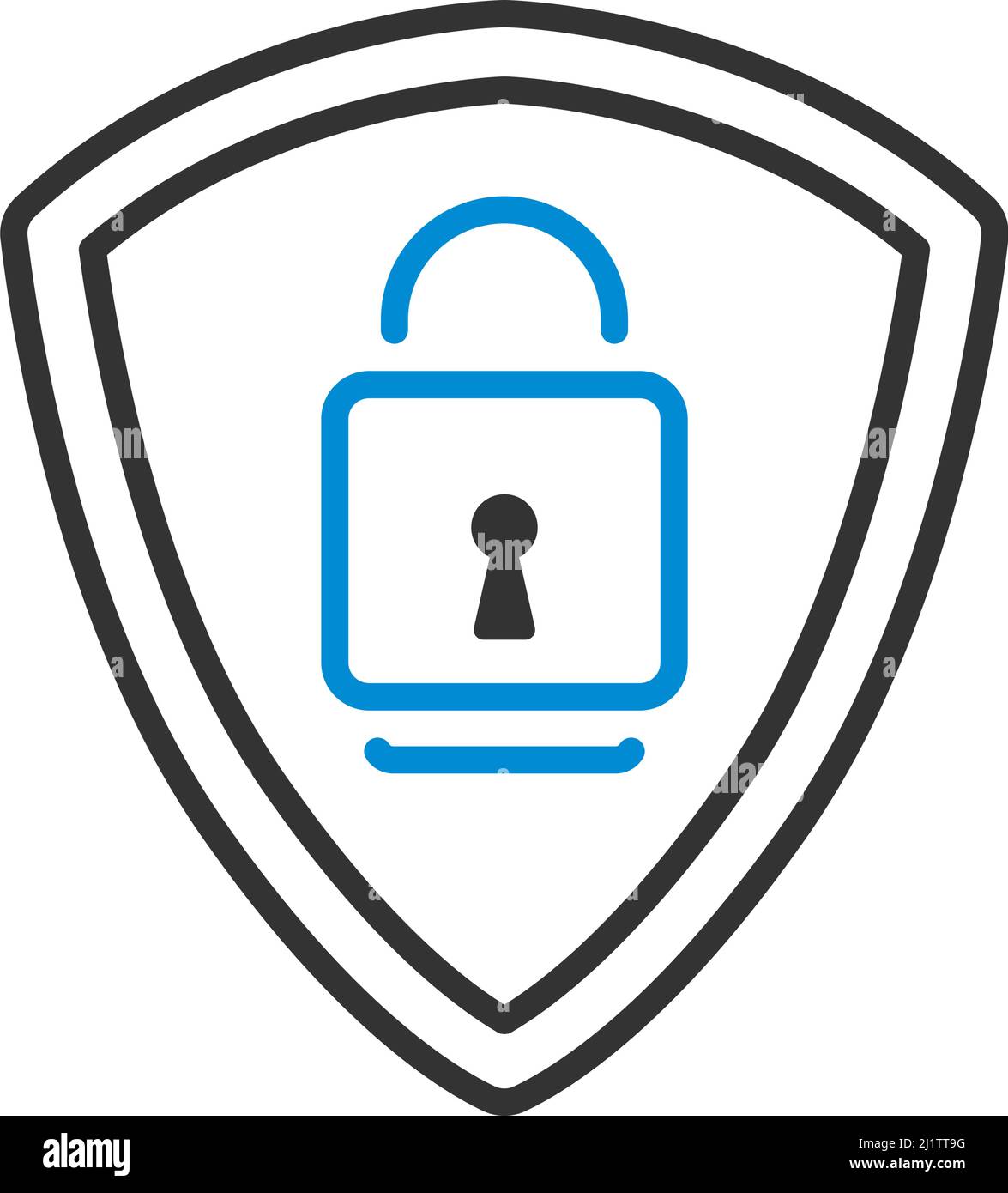 Data Security Icon. Editable Bold Outline With Color Fill Design ...