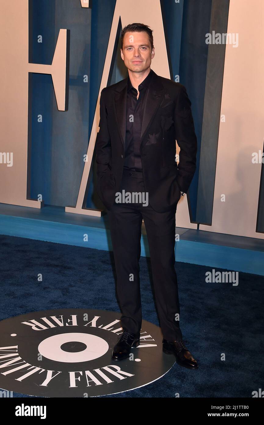 Beverly Hills, Ca. 27th Mar, 2022. Sebastian Stan at the 2022 Vanity ...