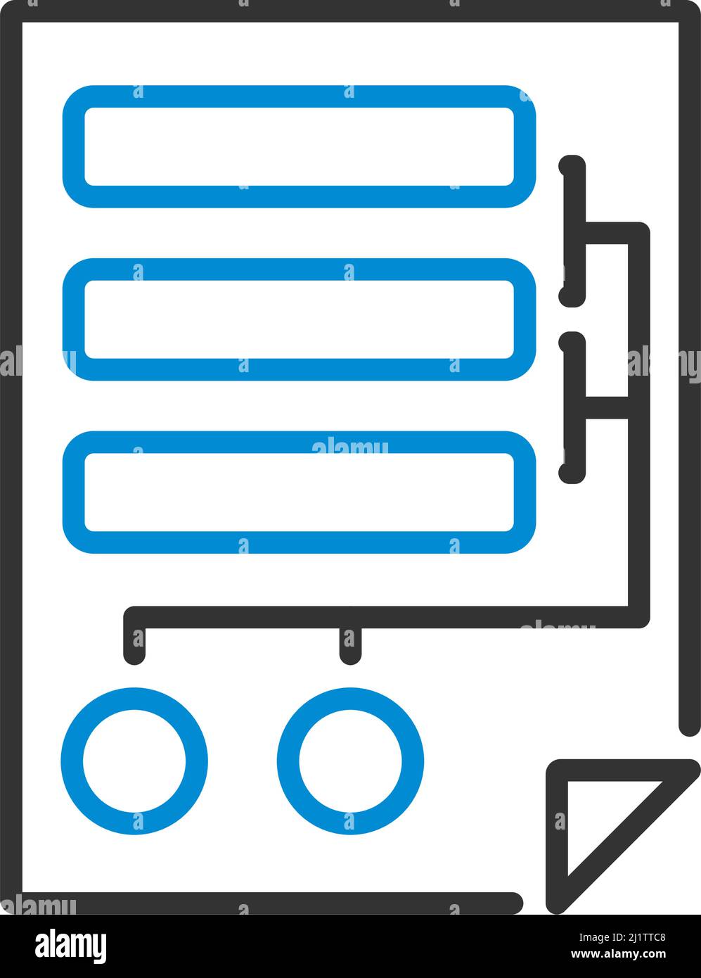 Code Map Icon. Editable Bold Outline With Color Fill Design. Vector ...