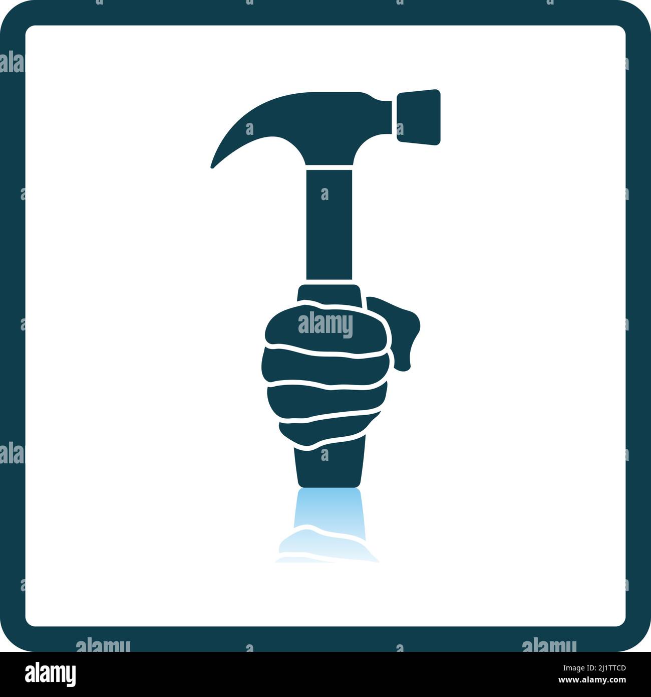 Labor Day Icon. Square Shadow Reflection Design. Vector Illustration ...