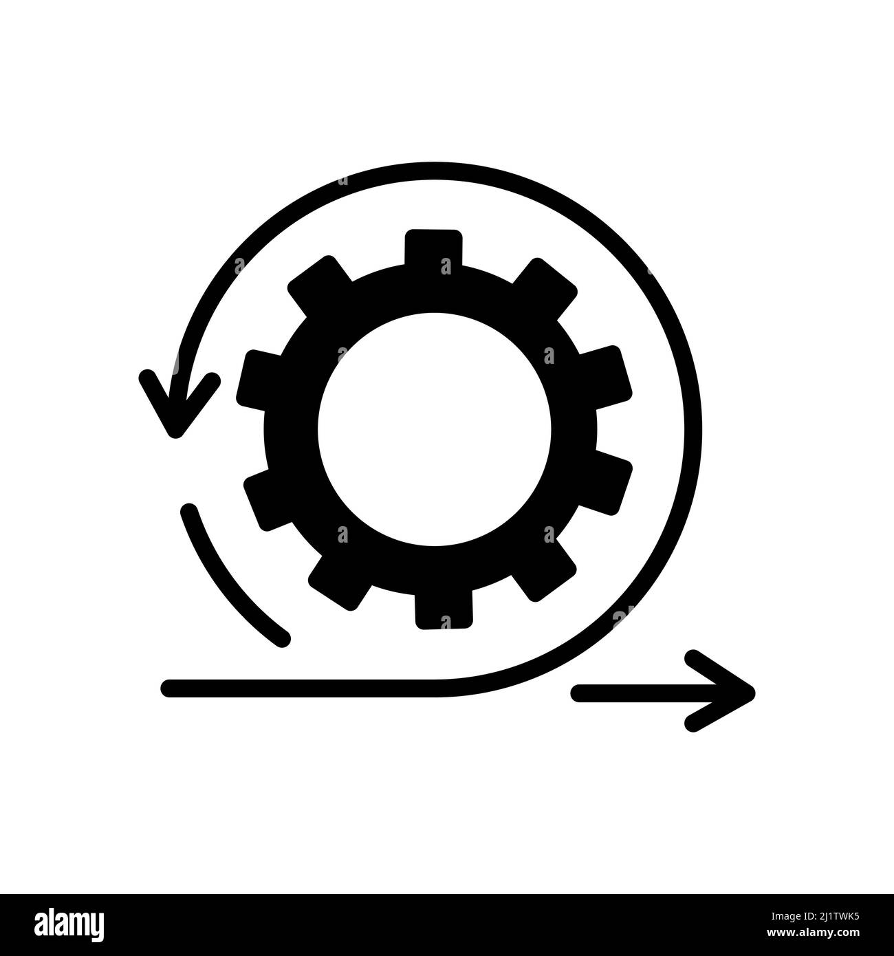 Settings vector icon. Vector icon gear mechanism Stock Vector Image ...