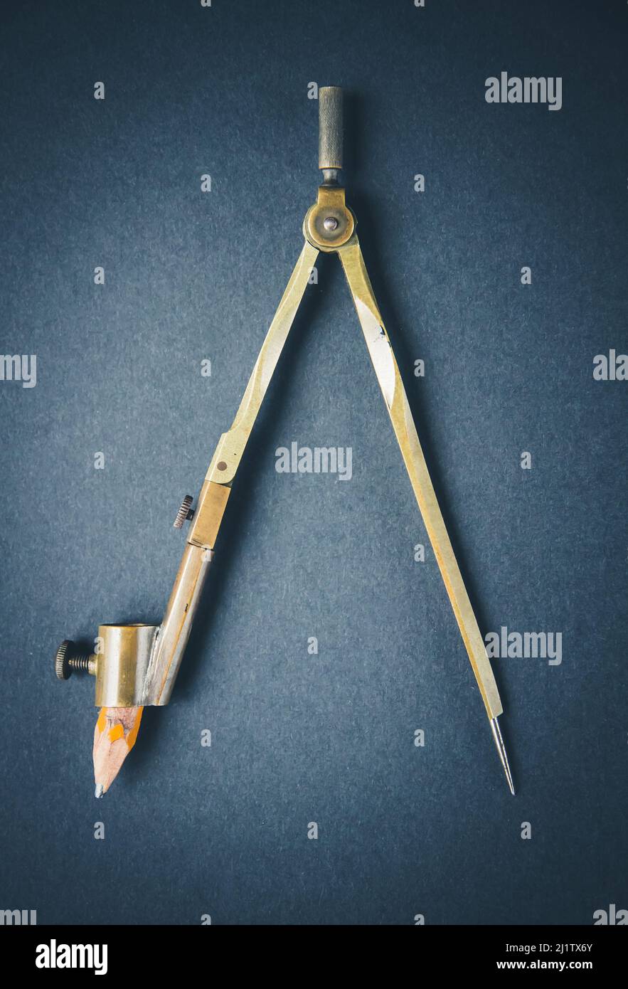 Old compass tool drawing vintage hi-res stock photography and images ...