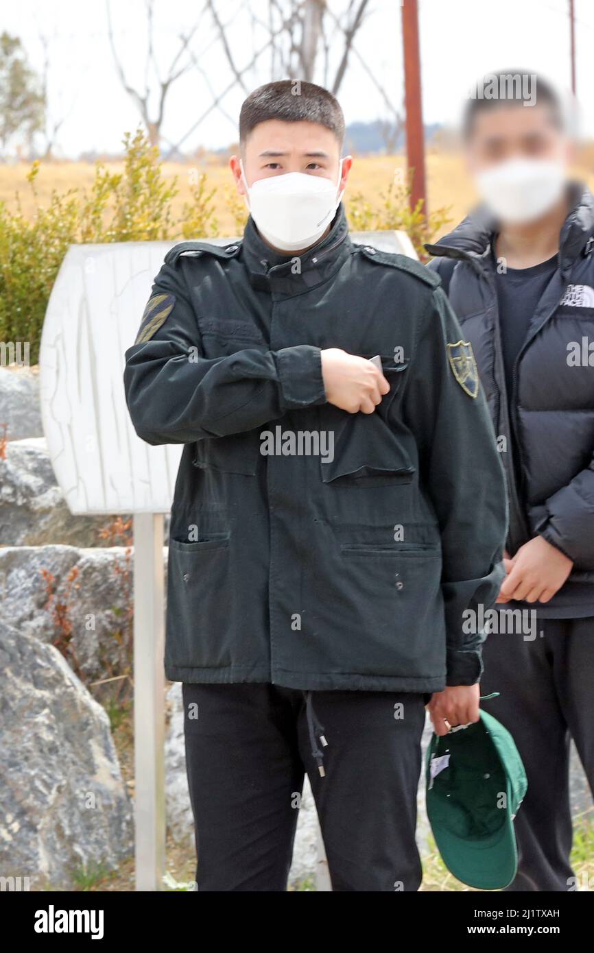 28th Mar, 2022. Rapper P.O enters Marine Corps Rapper P.O enters a ...