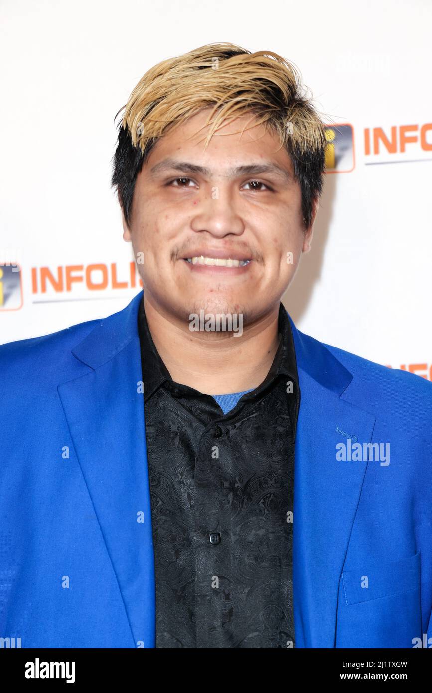 West Hollywood, California, USA. 24th March, 2022. Johnny Ortiz attending the InfoList Pre-Oscar ...
