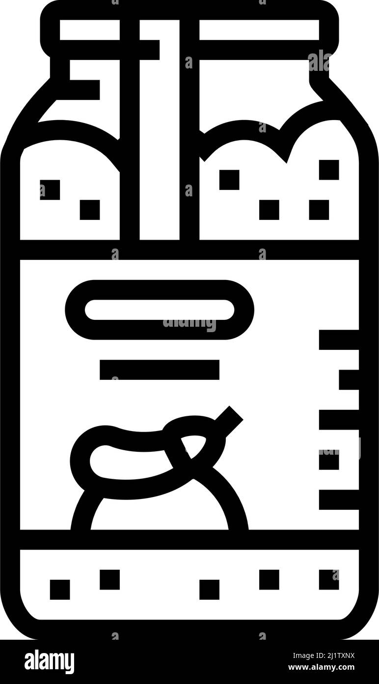 eggplant pulp line icon vector illustration Stock Vector Image & Art ...