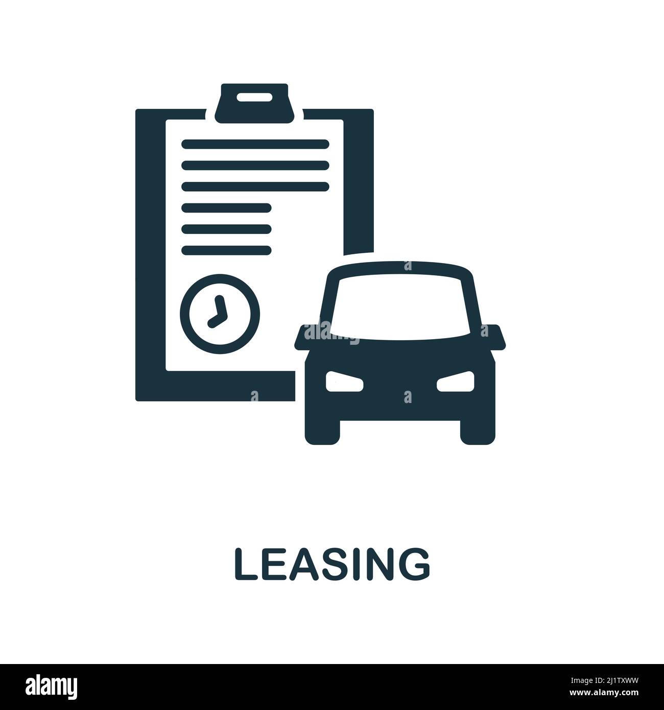 Leasing icon. Monochrome simple Leasing icon for templates, web design ...