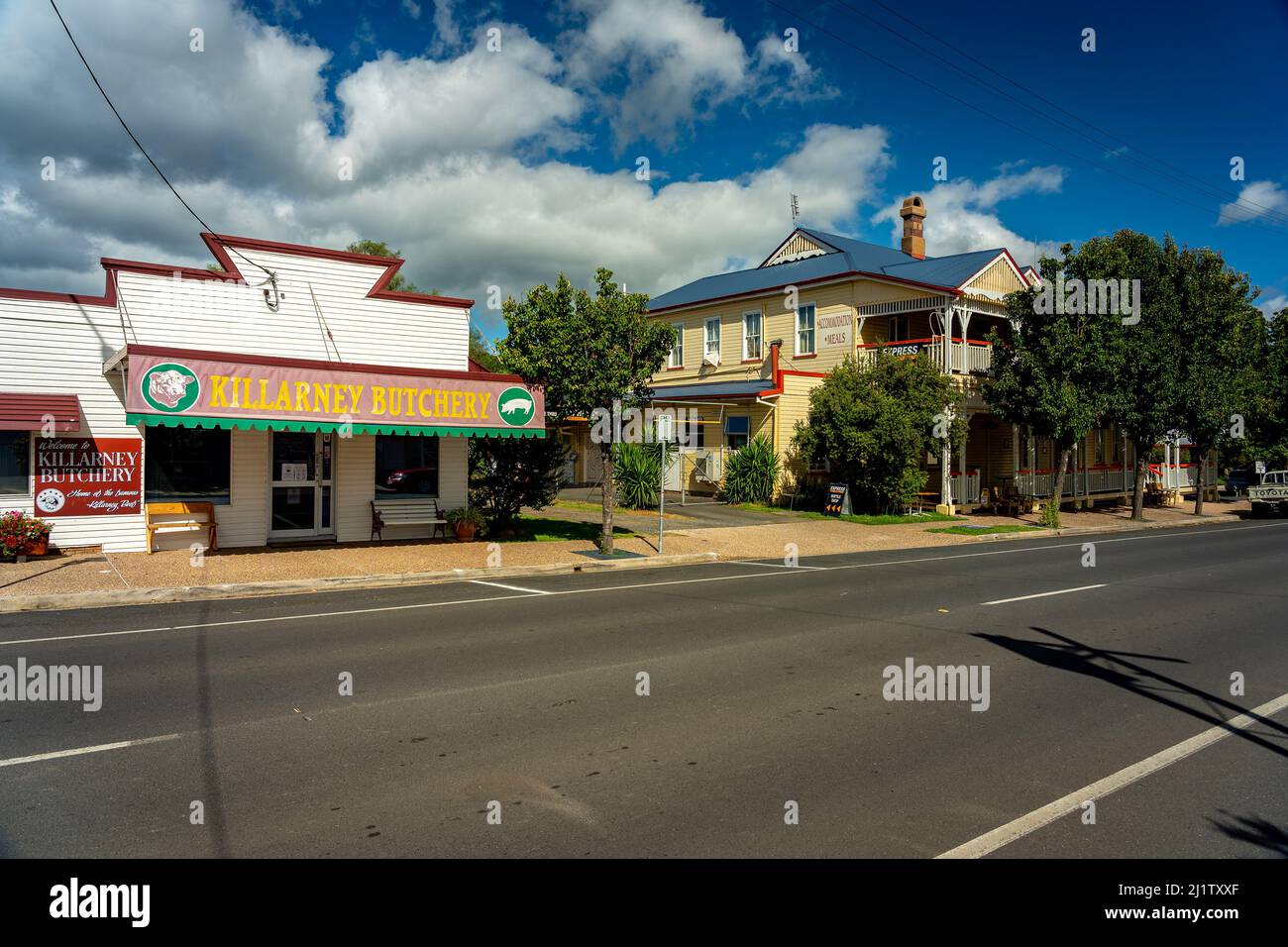 Killarney, Queensland, Australia - Butchery and hotel buildings Stock ...