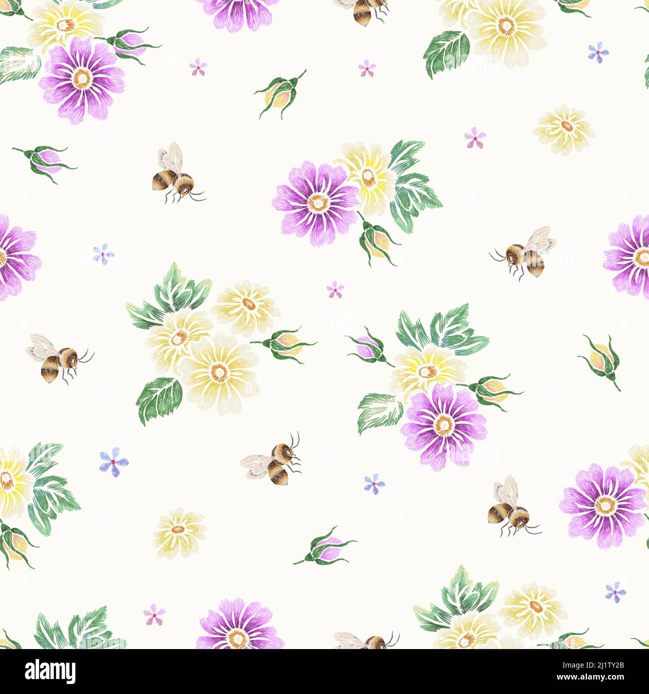 Bee embroidery hi-res stock photography and images - Alamy