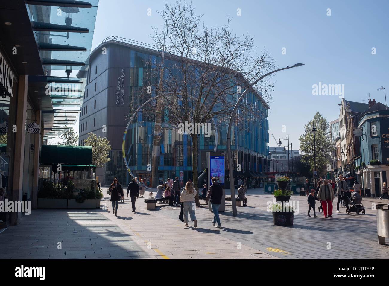 Cardiff City centre Stock Photo - Alamy