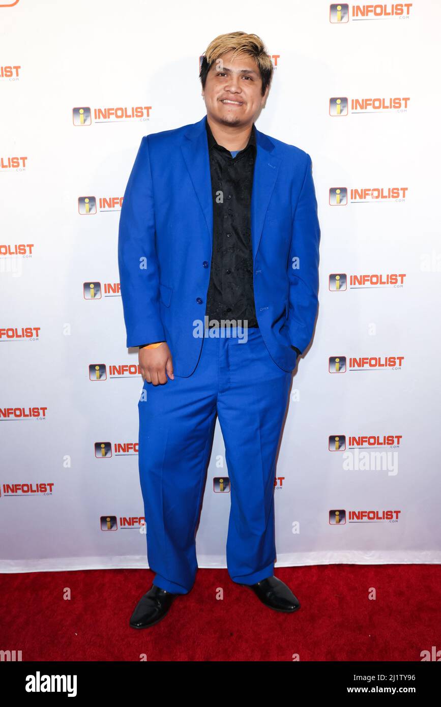 West Hollywood, California, USA. 24th March, 2022. Johnny Ortiz attending the InfoList Pre-Oscar ...