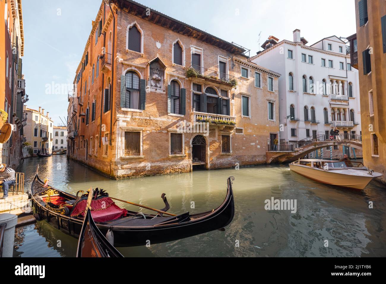 Cityscape of water channels in Venice, Italy Stock Photo - Alamy