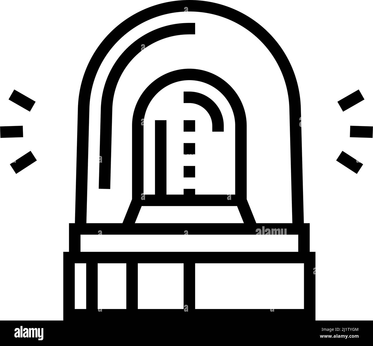alarm alert line icon vector illustration Stock Vector Image & Art - Alamy