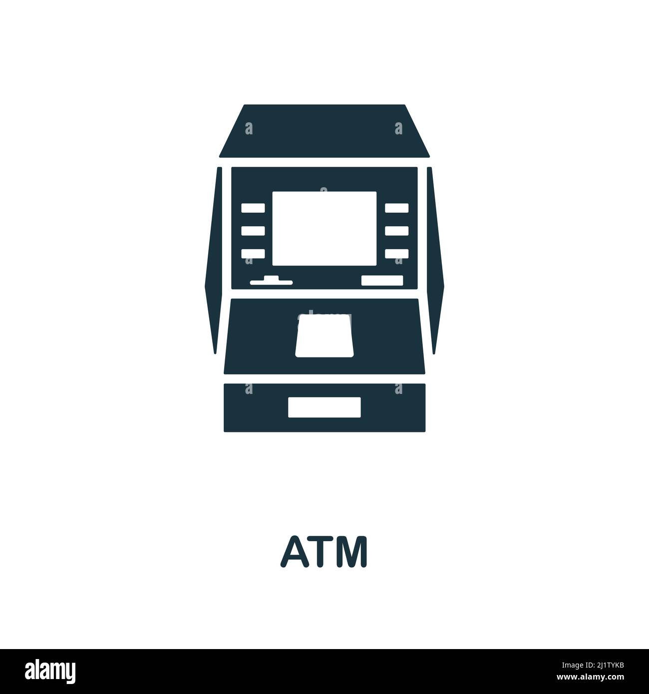 Atm icon. Monochrome simple Atm icon for templates, web design and ...